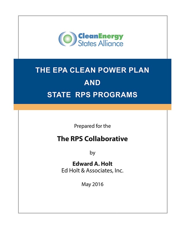 The EPA Clean Power Plan and State RPS Programs - Clean Energy States ...