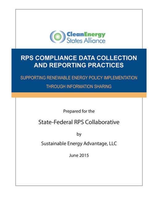 RPS Compliance Data Collection and Reporting Practices: Supporting ...