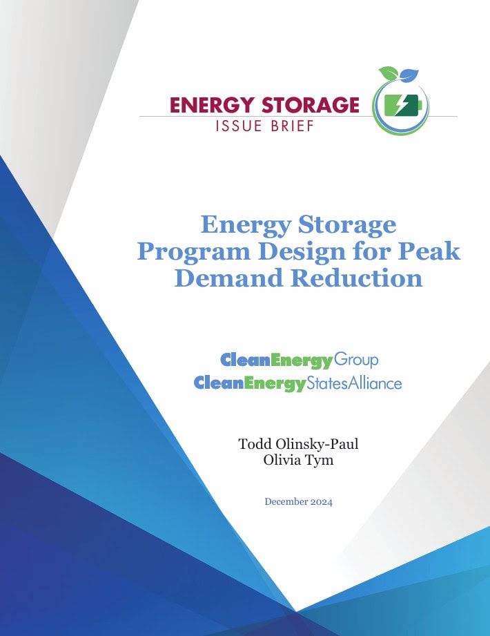 Energy Storage Program Design for Peak Demand Reduction - Clean Energy ...